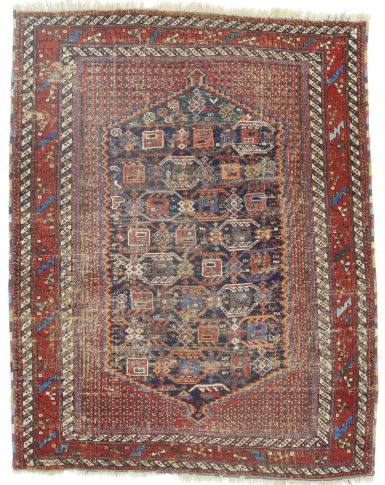 4' x 5'5" Antique Russian Hand Knotted Wool Rug 14352 | Exclusive ...